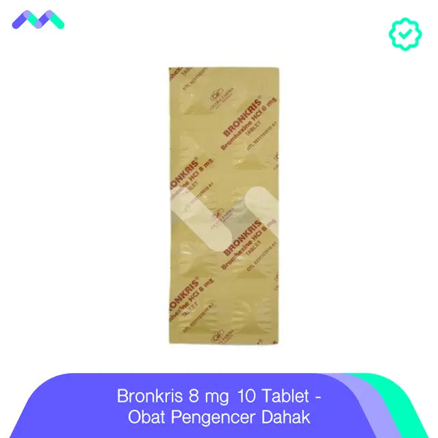 Bronkris 8 mg 10 Tablet - Obat Pengencer Dahak – Health Harvest